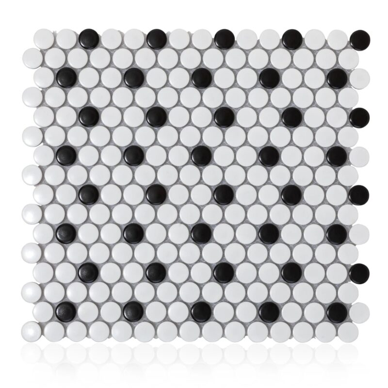 Penny Round Porcelain Mosaic Tile - Styleonartfactory - Shri Samarth ...