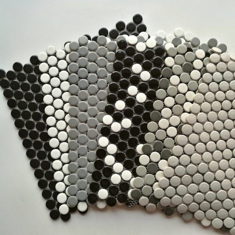 Penny Round Porcelain Mosaic Tile - Styleonartfactory - Shri Samarth ...