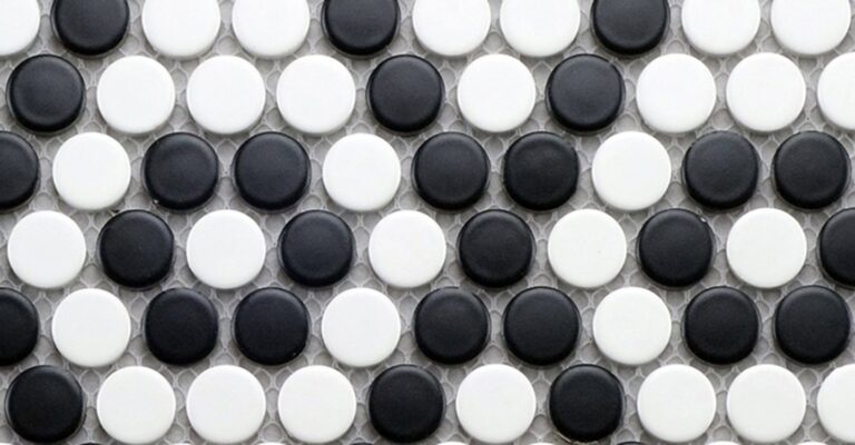 Penny Round Porcelain Mosaic Tile - Styleonartfactory - Shri Samarth ...